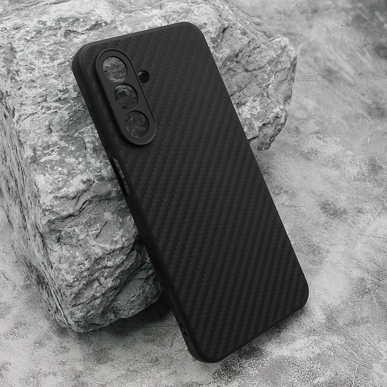 Zastitna silikonska maska (futrola) CARBON LIGHT - Samsung A175 Galaxy A17/A176B Galaxy A17 5G crna (MS)