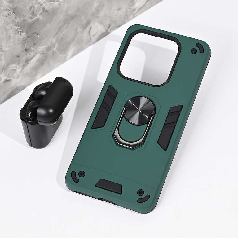 Zastitna maska (futrola) Hard Ring - Xiaomi Redmi Note 14 5G tamno zelena