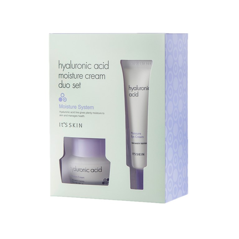 IT’S SKIN HYALURONIC ACID MOISTURE CREAM + DUO SET, Set od dve hidratantne kreme u kutiji, 50ml + 25ml