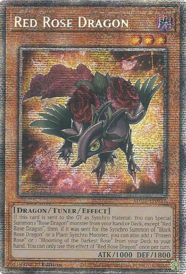 Red Rose Dragon - MP25-EN037 - Starlight Rare 1st Edition