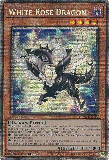 White Rose Dragon - MP25-EN038 - Starlight Rare 1st Edition