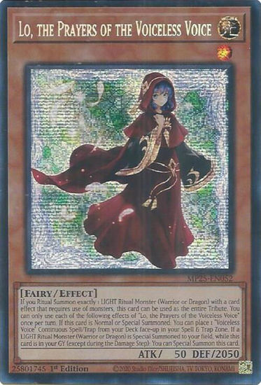 Lo, the Prayers of the Voiceless Voice - MP25-EN052 - Prismatic Secret Rare 1st Edition