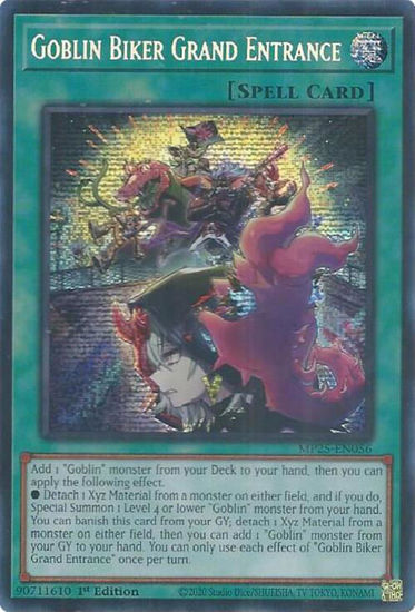 Goblin Biker Grand Entrance - MP25-EN056 - Prismatic Secret Rare 1st Edition