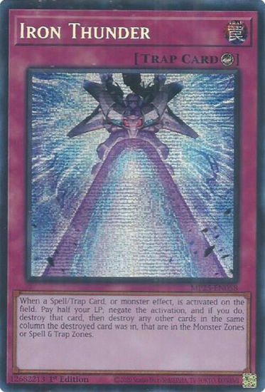 Iron Thunder - MP25-EN058 - Prismatic Secret Rare 1st Edition