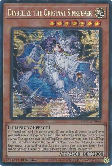 Diabellze the Original Sinkeeper - MP25-EN063 - Prismatic Secret Rare 1st Edition