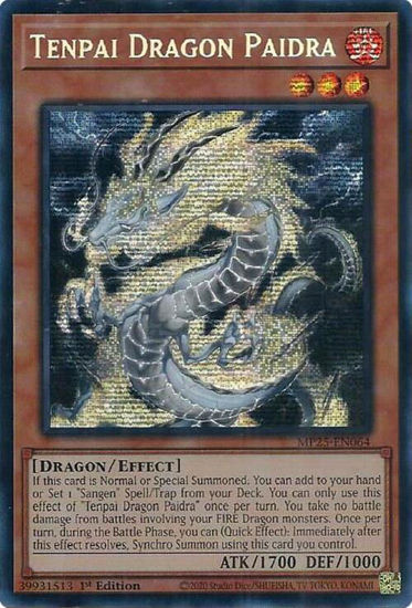 Tenpai Dragon Paidra - MP25-EN064 - Prismatic Secret Rare 1st Edition
