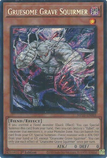 Gruesome Grave Squirmer - MP25-EN065 - Prismatic Secret Rare 1st Edition
