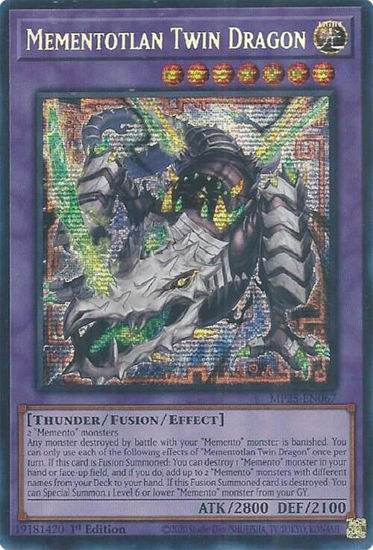 Mementotlan Twin Dragon - MP25-EN067 - Prismatic Secret Rare 1st Edition