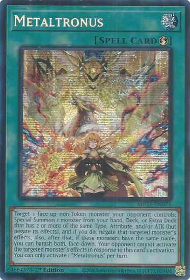 Metaltronus - MP25-EN075 - Prismatic Secret Rare 1st Edition