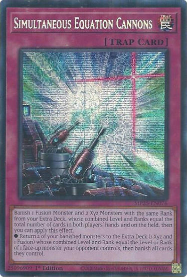 Simultaneous Equation Cannons - MP25-EN076 - Prismatic Secret Rare 1st Edition