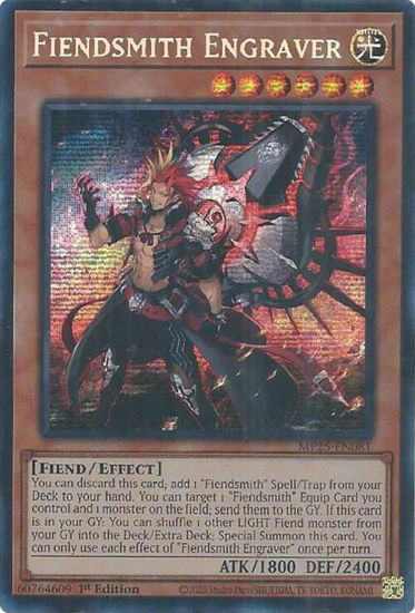 Fiendsmith Engraver - MP25-EN081 - Prismatic Secret Rare 1st Edition