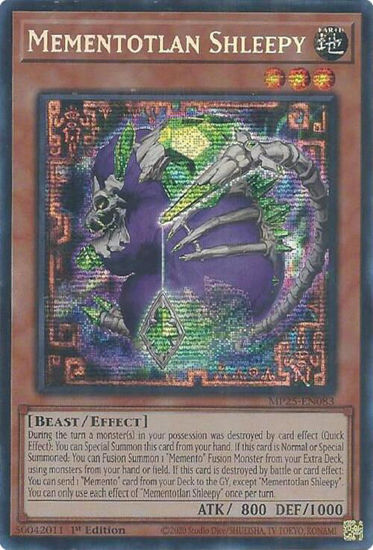 Mementotlan Shleepy - MP25-EN083 - Prismatic Secret Rare 1st Edition
