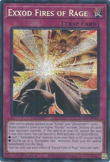 Exxod Fires of Rage - MP25-EN094 - Prismatic Secret Rare 1st Edition
