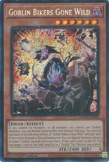 Goblin Bikers Gone Wild - MP25-EN098 - Prismatic Secret Rare 1st Edition