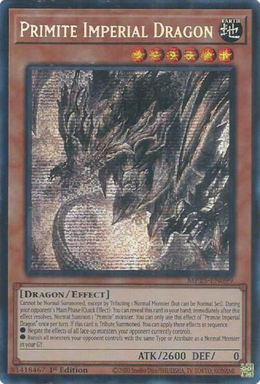 Primite Imperial Dragon - MP25-EN099 - Prismatic Secret Rare 1st Edition