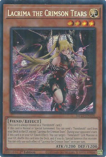 Lacrima the Crimson Tears - MP25-EN100 - Prismatic Secret Rare 1st Edition