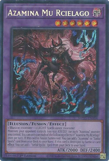 Azamina Mu Rcielago - MP25-EN104 - Prismatic Secret Rare 1st Edition