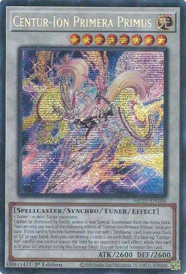 Centur-Ion Primera Primus - MP25-EN106 - Prismatic Secret Rare 1st Edition