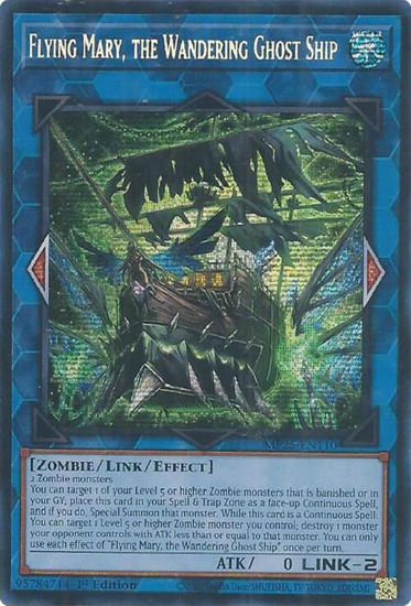 Flying Mary, the Wandering Ghost Ship - MP25-EN110 - Prismatic Secret Rare 1st Edition