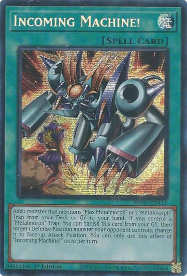 Incoming Machine! - MP25-EN111 - Prismatic Secret Rare 1st Edition