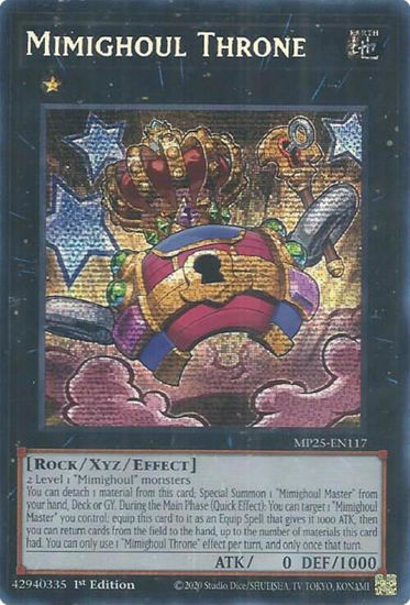 Mimighoul Throne - MP25-EN117 - Prismatic Secret Rare 1st Edition