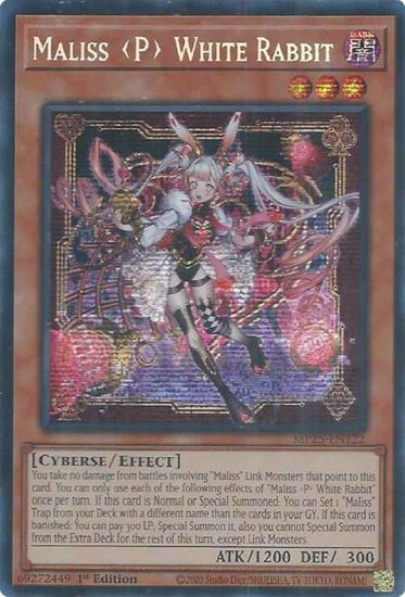 Maliss P White Rabbit - MP25-EN122 - Prismatic Secret Rare 1st Edition