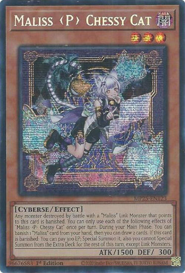 Maliss P Chessy Cat - MP25-EN123 - Prismatic Secret Rare 1st Edition