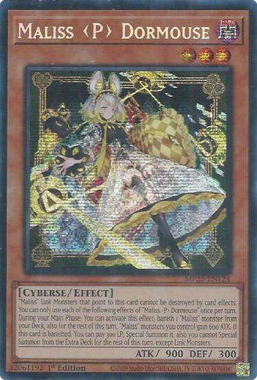 Maliss P Dormouse - MP25-EN124 - Prismatic Secret Rare 1st Edition