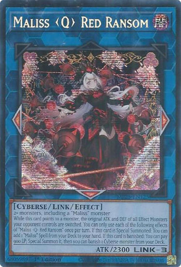 Maliss Q Red Ransom - MP25-EN125 - Prismatic Secret Rare 1st Edition