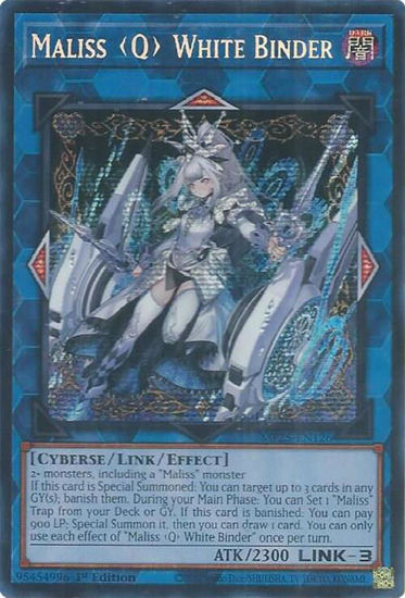 Maliss Q White Binder - MP25-EN126 - Prismatic Secret Rare 1st Edition