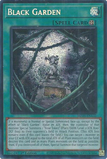 Black Garden - MP25-EN132 - Prismatic Secret Rare 1st Edition