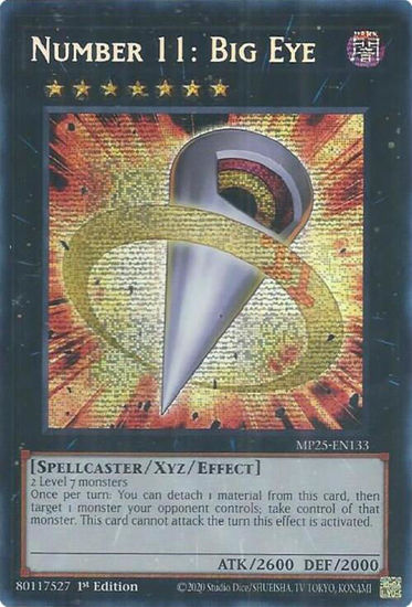 Number 11: Big Eye - MP25-EN133 - Prismatic Secret Rare 1st Edition