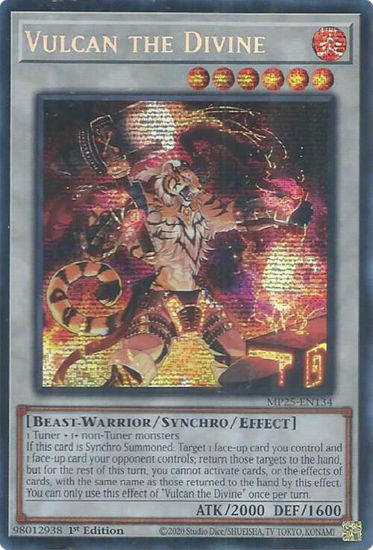 Vulcan the Divine - MP25-EN134 - Prismatic Secret Rare 1st Edition
