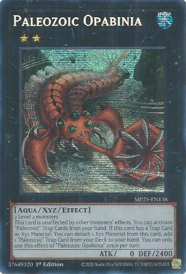 Paleozoic Opabinia - MP25-EN138 - Prismatic Secret Rare 1st Edition