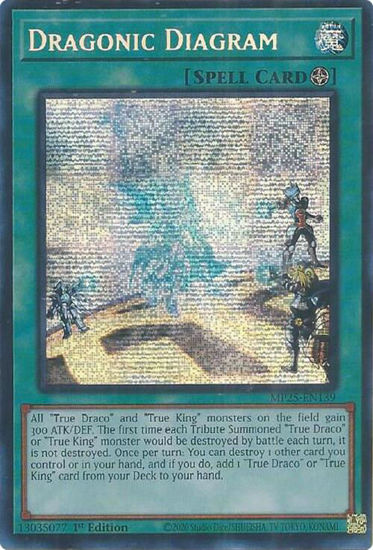 Dragonic Diagram - MP25-EN139 - Prismatic Secret Rare 1st Edition