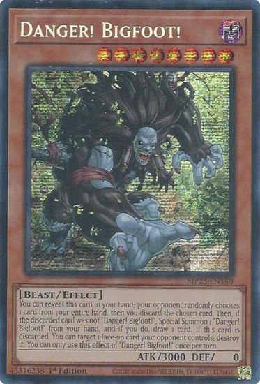 Danger! Bigfoot! - MP25-EN140 - Prismatic Secret Rare 1st Edition