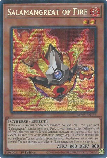 Salamangreat of Fire - MP25-EN144 - Prismatic Secret Rare 1st Edition