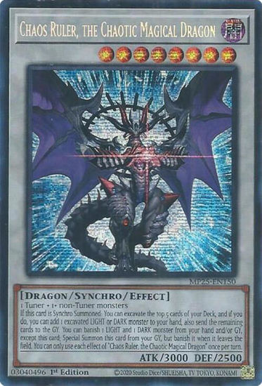 Chaos Ruler, the Chaotic Magical Dragon - MP25-EN150 - Prismatic Secret Rare 1st Edition