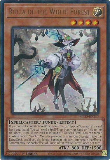 Rucia of the White Forest - MP25-EN215 - Ultra Rare 1st Edition