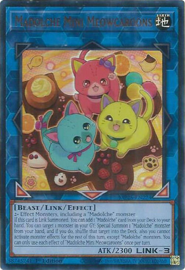 Madolche Mini Meowcaroons - MP25-EN224 - Ultra Rare 1st Edition