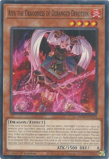 Aiza the Dragoness of Deranged Devotion - MP25-EN370 - Common 1st Edition