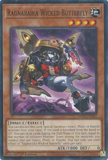 Ragnaraika Wicked Butterfly - MP25-EN382 - Common 1st Edition