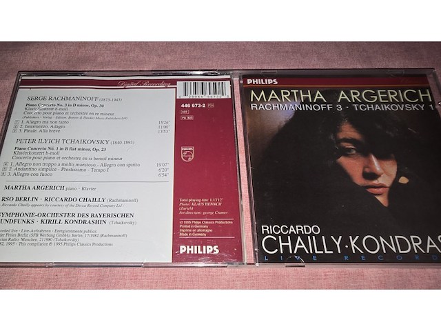 Argerich, Rachmaninoff 3 / Tchaikovsky 1 , ORIGINAL