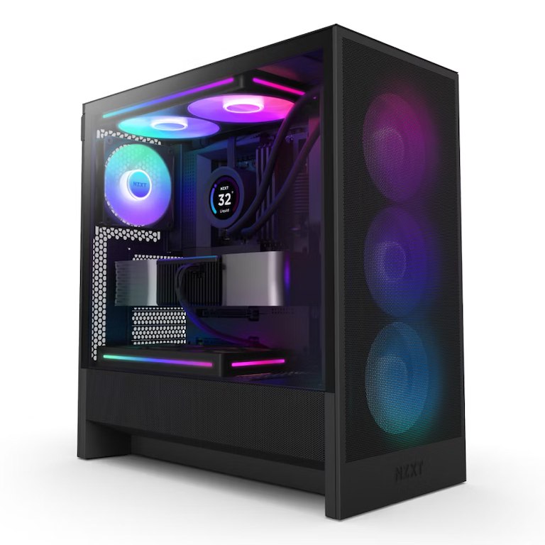 Nzxt H5 Flow RGB Gaming crno CC-H52FB-R1
