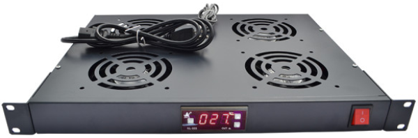 EXELINK VENTILATOR PANEL SA 4 VENTILATORA, KONTROLEROM TEMPERATURE I KABLOM ZA NAPAJANJE