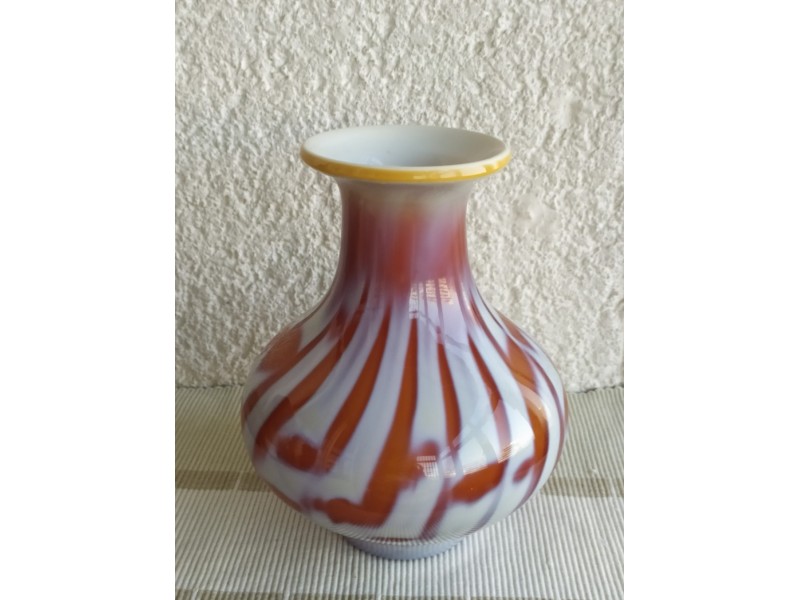 Murano Veća Vazna Boje Ćilibara - 22 cm * Sniženo