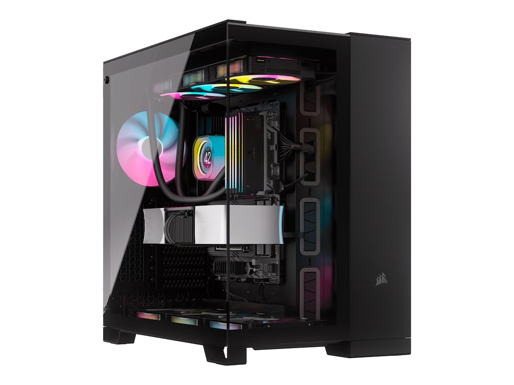 Kucište CORSAIR 6500X Mid-Tower/dve komore/kaljeno staklo/bez napajanja/crna/obsidijan aluminijum