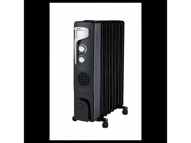 Raf R.0929b Uljni Radijator Sa Ventilatorom 9 Rebara Crni 2400w