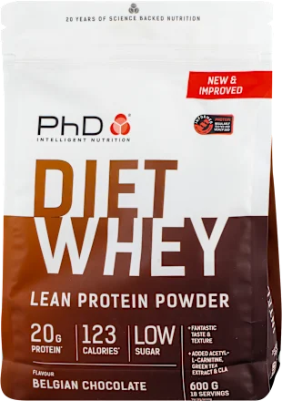 PhD
DIET WHEY belgijska čokolada, prašak sa proteinima surutke - dodatak ishrani, 600 g
Dodatak ishrani