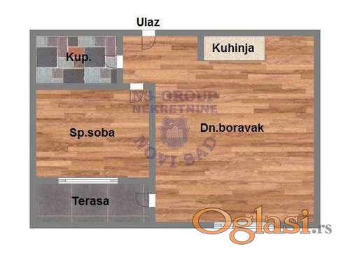 Odličan dvosoban stan u Petrovaradinu! 45m2